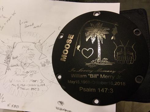 Laser engraving start page